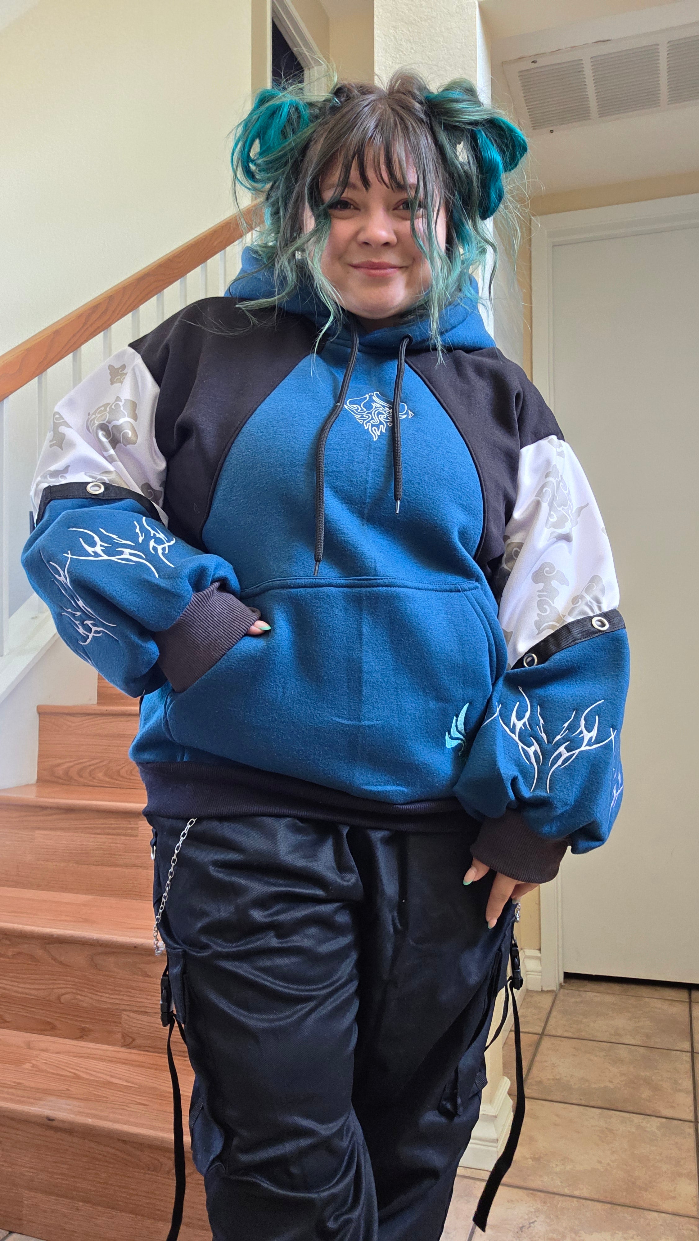 (PRE-ORDER) Demon Mask Oversized Hoodie – The Kigu Stop